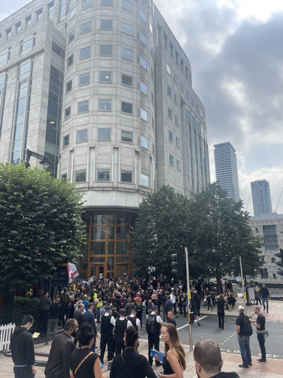 Covid: Anti-vaccine protesters try to storm medicines regulator ...