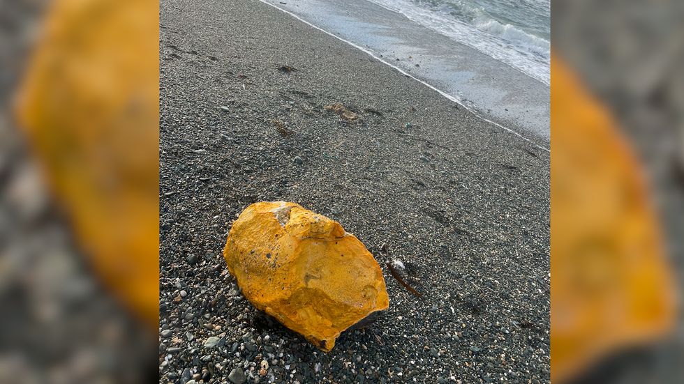 Mystery as 'floating gold' starts washing up on UK beaches