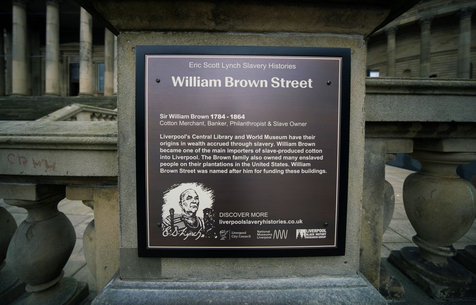 Liverpool street plaque explaining city’s links to slave trade installed