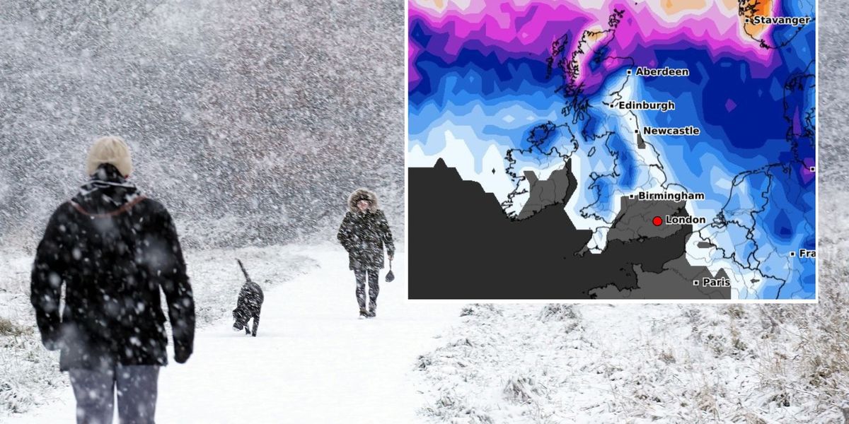 UK snow mapped: Exact times and locations 24cm of snow to hit over ... UK snow mapped: Exact times and locations 24cm of snow to hit over ...