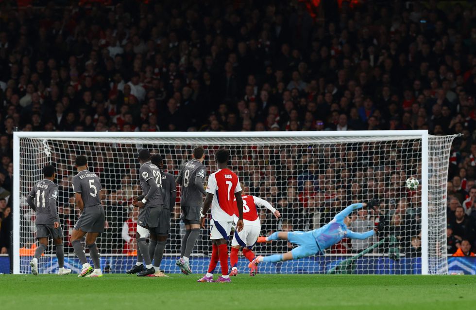 Declan Rice scores two sublime free-kicks as Arsenal star breaks duck against Real Madrid