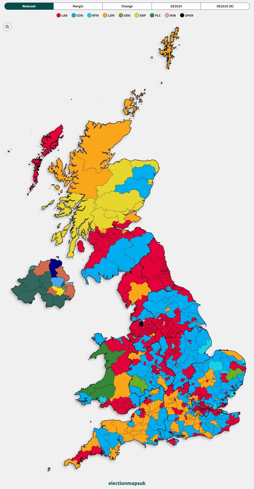 MAPPED: Five seats Reform would gain and 10 more that could switch if ... MAPPED: Five seats Reform would gain and 10 more that could switch if ...