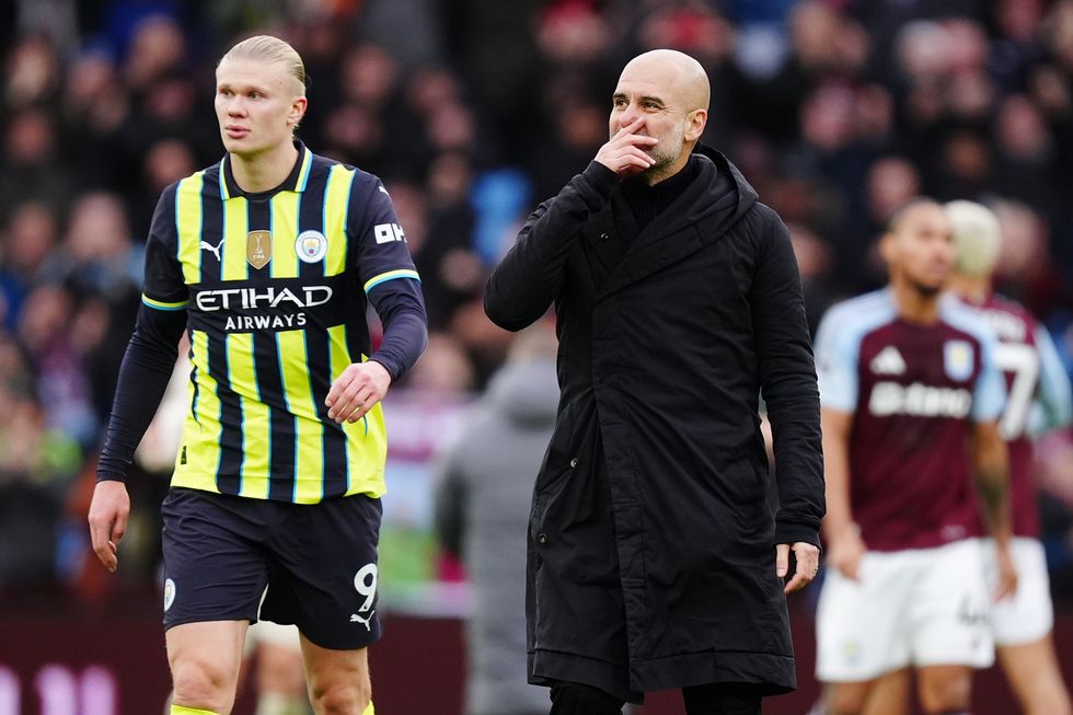 Erling Haaland sheds light on talks with Pep Guardiola after Man City crash to Aston Villa defeat