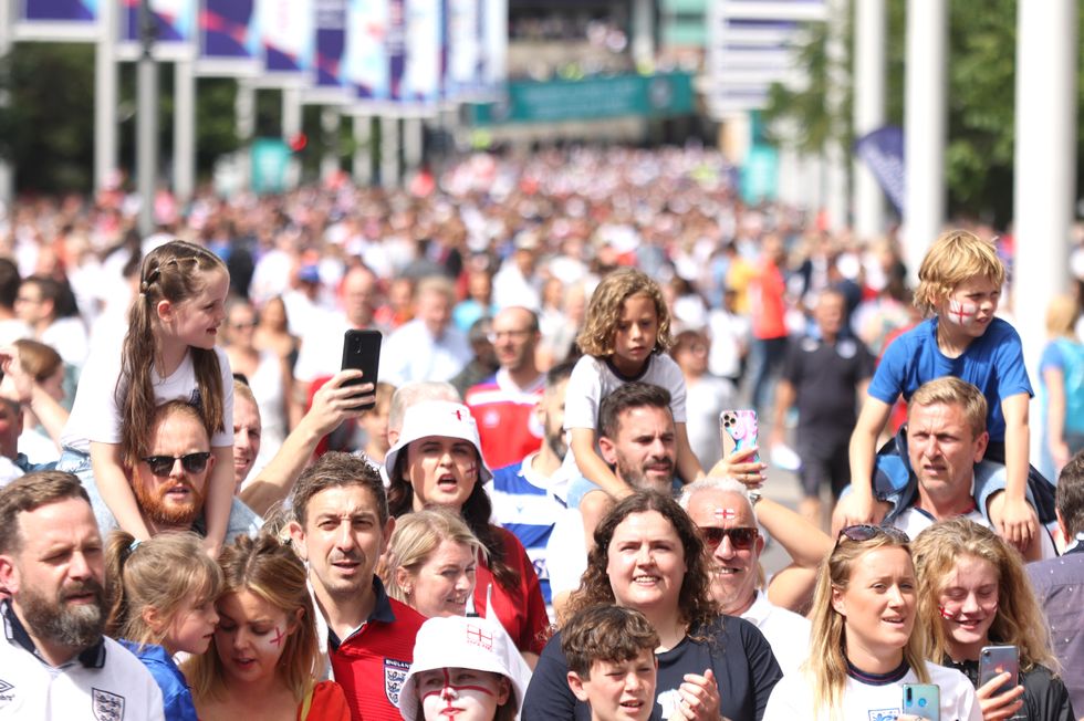 England Lionesses praised for 'empowering' women and girls as crowds ...