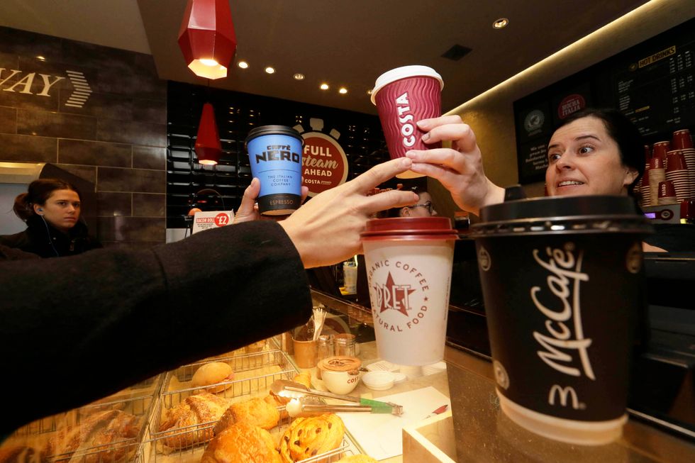 Costa Coffee cappuccino contains staggering five times more caffeine than Starbucks