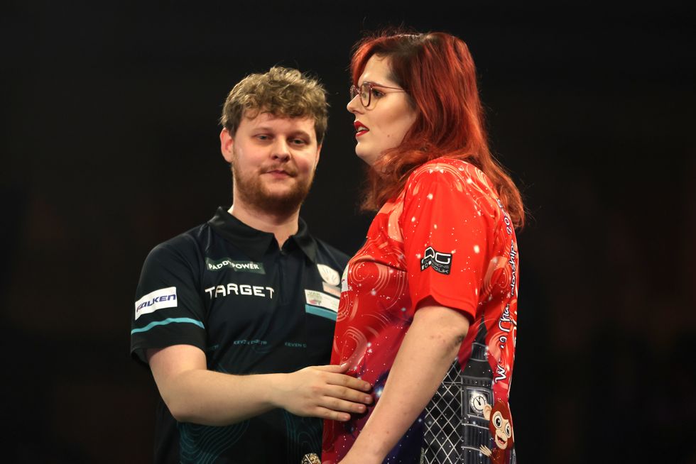 Trans player knocked out of World Darts Championship first round after ...
