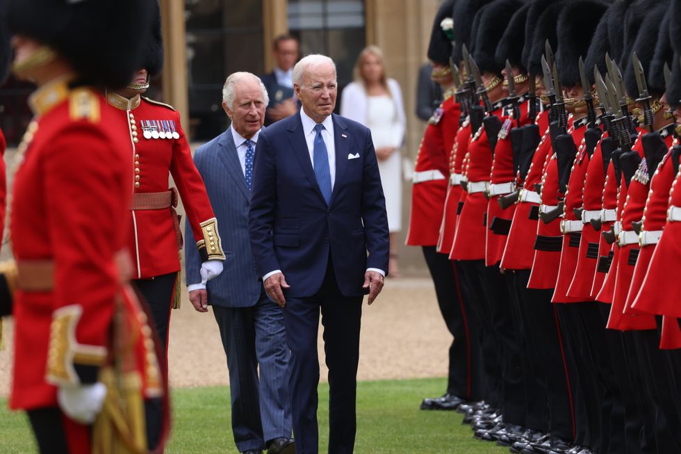 King Charles gives Joe Biden ceremonial Royal Family welcome at Windsor Castle