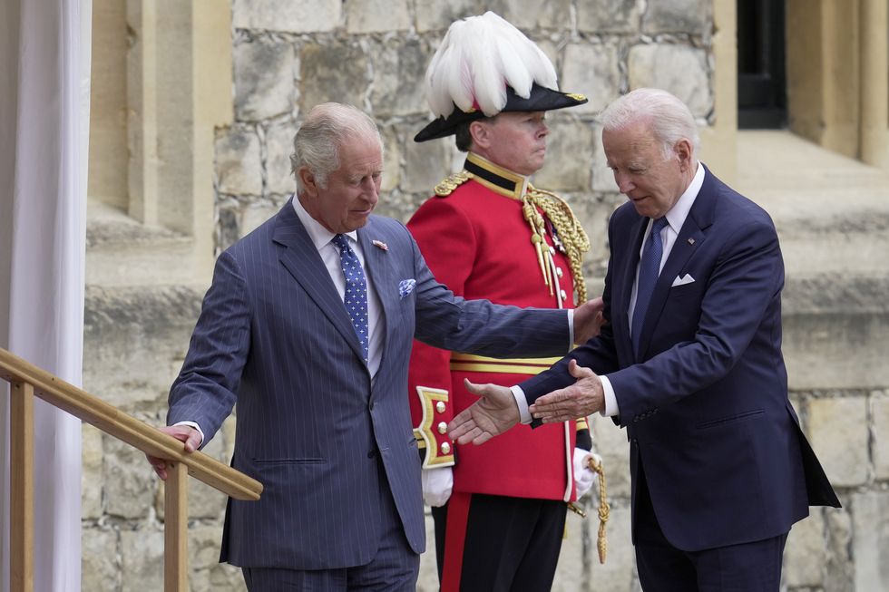 King Charles gives Joe Biden ceremonial Royal Family welcome at Windsor Castle