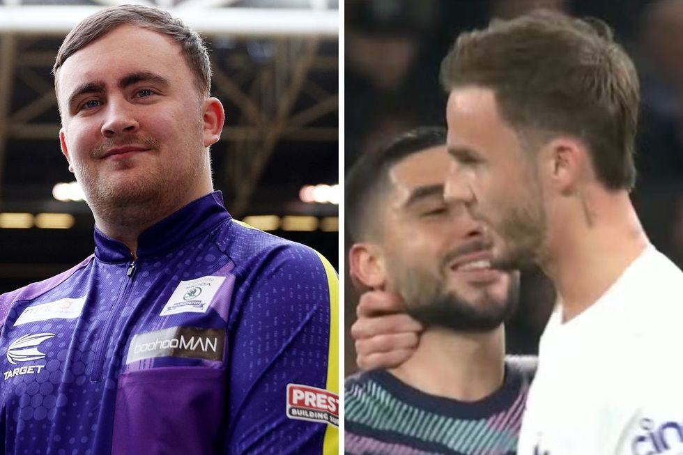 Luke Littler weighs in after row between James Maddison and Neal Maupay ...