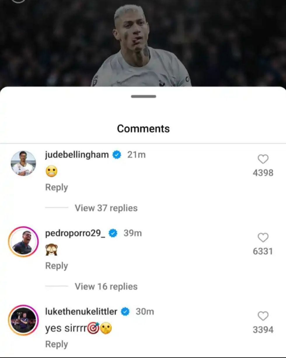 Luke Littler weighs in after row between James Maddison and Neal Maupay ...