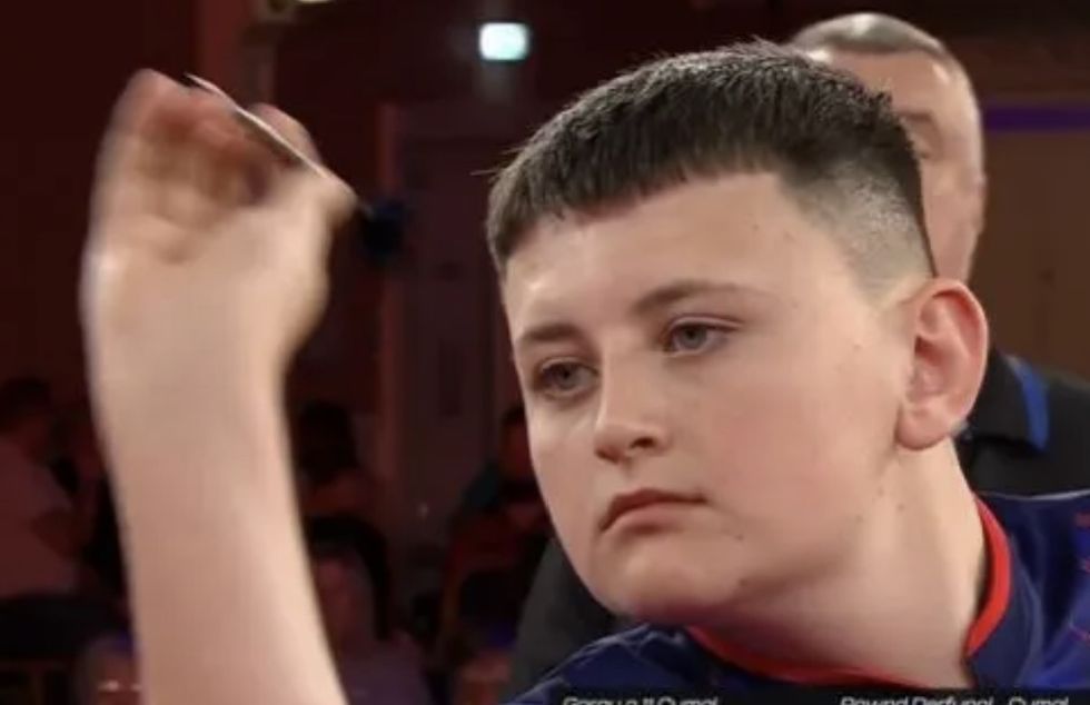 Darts wonderkid, 14, matches incredible Luke Littler achievement after ...