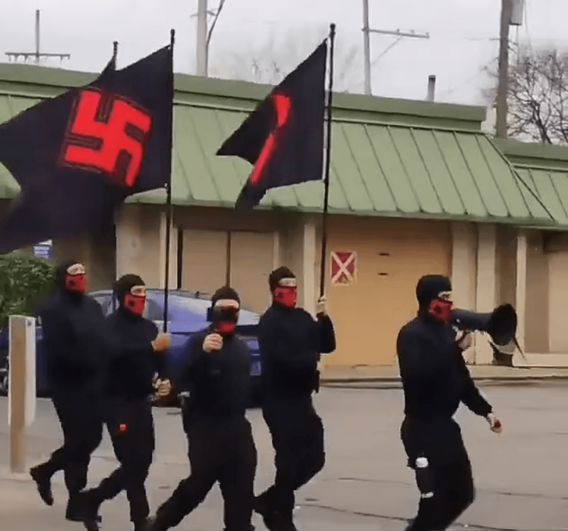 Neo Nazism Flag Neo Nazis Get Blood Pumping With Group Fitness At