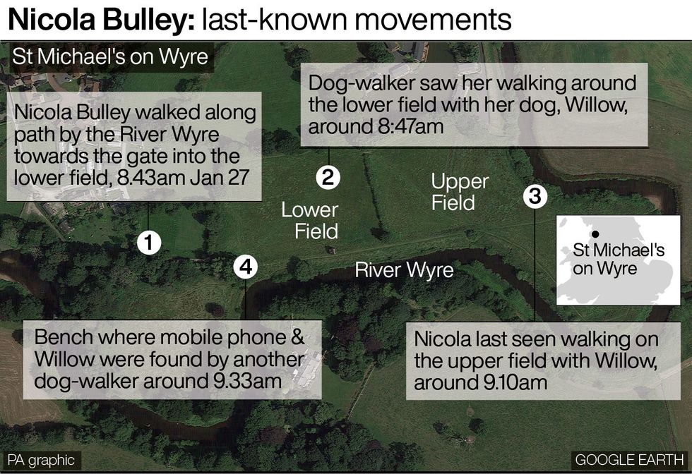 Nicola Bulley Police Handed Stained Glove Just Yards From Where She