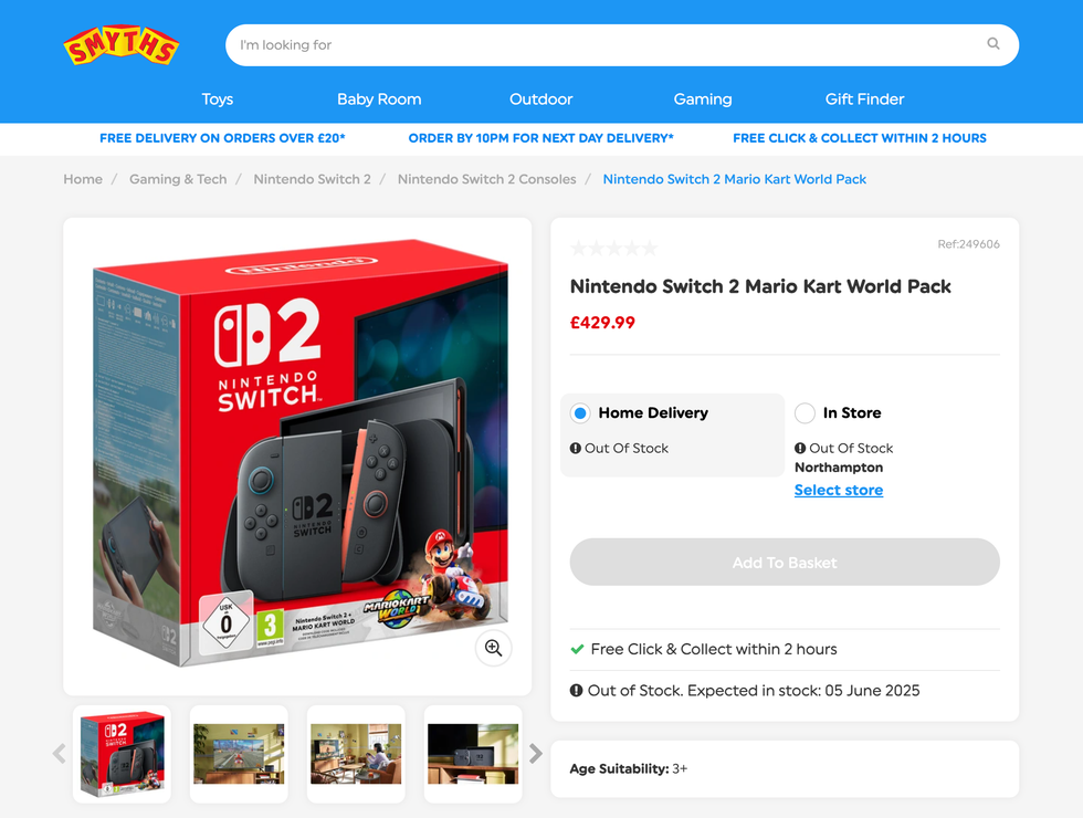 Nintendo confirms Switch 2 console stock will be 'limited'
