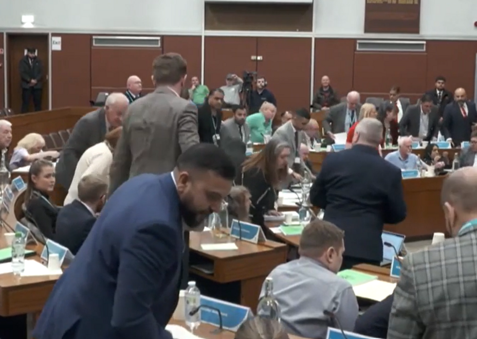 Oldham News Councillors Square Up As Green Belt Meeting Suspended After Nazi Insult Causes