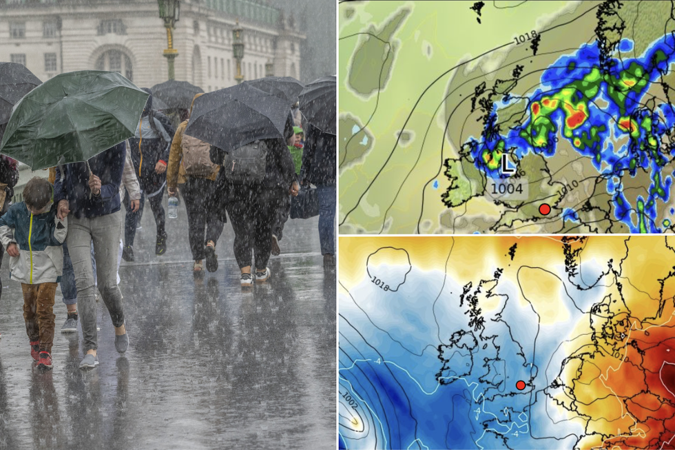 UK weather: Relentless bouts of gusty rain to bash Britain as summer ...