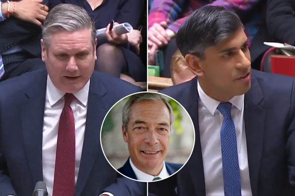 Rishi Sunak opens up on letting Nigel Farage join Tories in fiery PMQs ... Rishi Sunak opens up on letting Nigel Farage join Tories in fiery PMQs ...