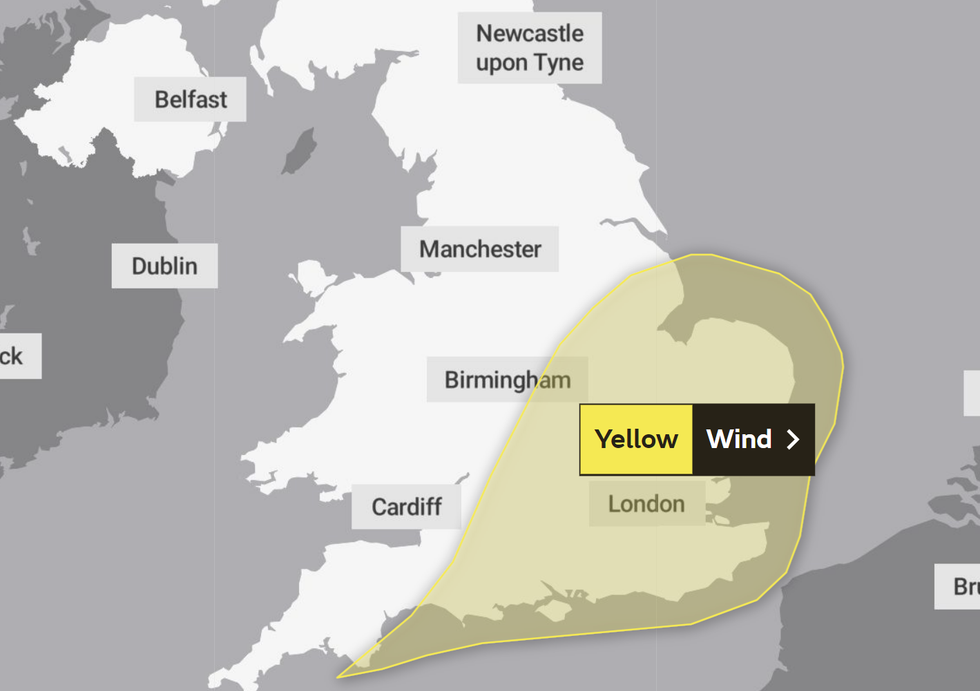 UK weather forecast: Met Office issues TWO yellow warnings as Brits get battered by gale force winds