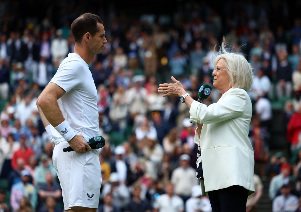 Andy Murray in tears over emotional tribute featuring Roger Federer at Wimbledon as Sue Barker ...