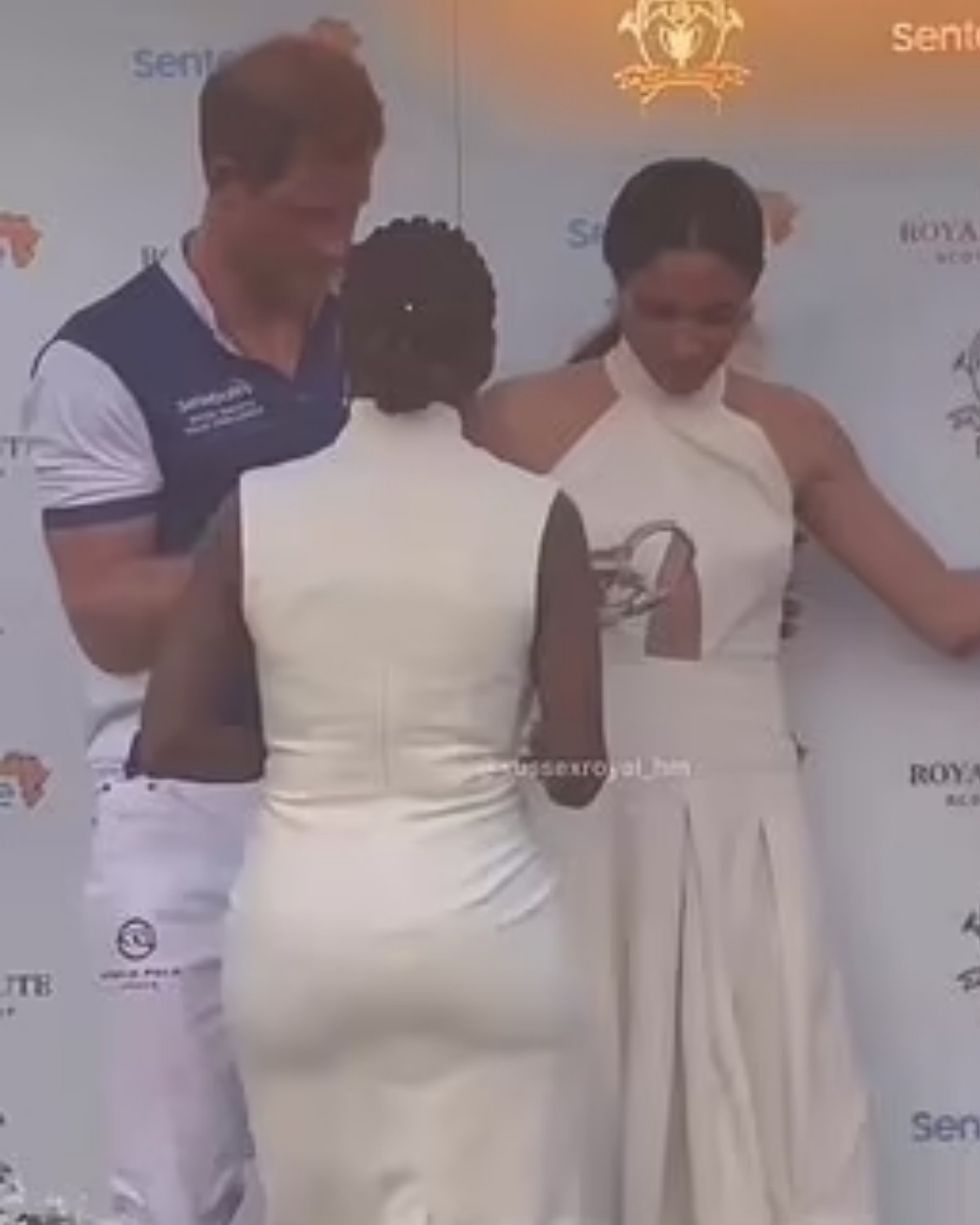 Meghan Markle Asks Woman Not To Stand Next To Prince Harry In Awkward