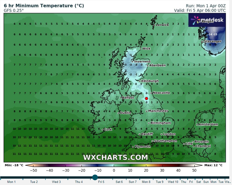 UK weather forecast: Exact date Britons will see -3C freeze just ONE ...