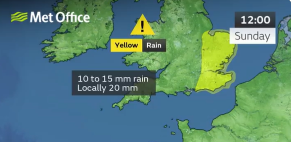 UK weather forecast: Met Office updates YELLOW weather warning as ...