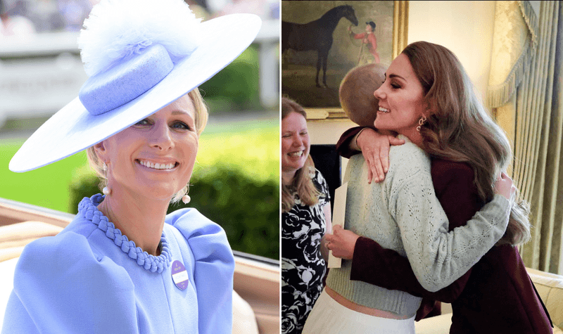 Zara Phillips And Princess Kate Zara Tindall Wore A Velvet Pantsuit To